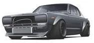 Fujimi model 1/24 inch up series No.163 Hakosuka GT-R Semiworks plastic ...