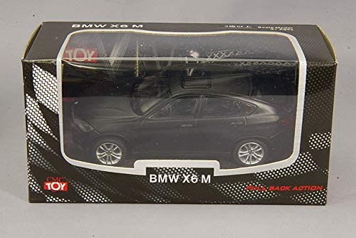 1/43 BMW X6 M Matt Black Pullback Car - Discovery Japan Mall