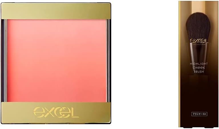 Excel Auratic Brush AB02 + Highlight Cheek Brush - Discovery Japan Mall