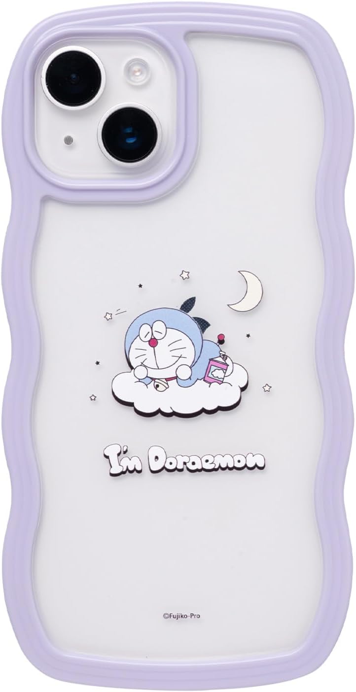 I'm Doraemon iPhone 15/14/13 Exclusive Case Wavy Case (Lavender/Dozing ...
