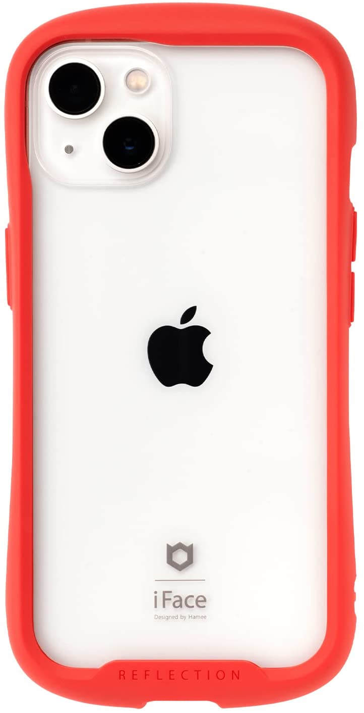 iFace Reflection iPhone 13 Case Clear Tempered Glass (Red) - Discovery Japan Mall