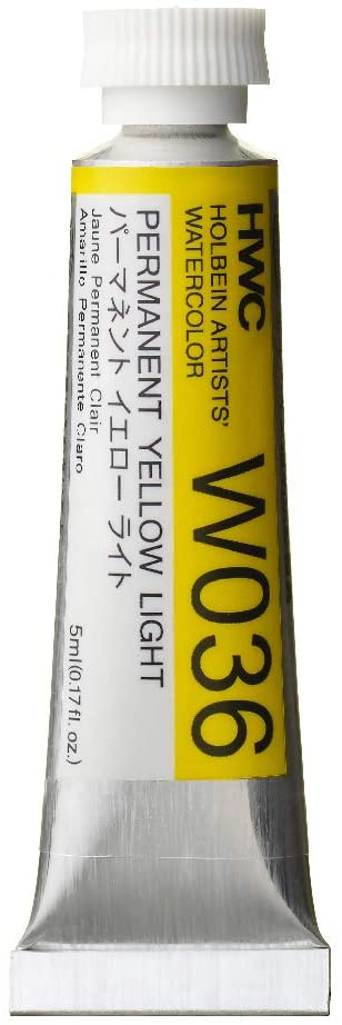 Holbein Transparent Watercolor Paint No. 2 (5ml) Permanent Yellow Light - Discovery Japan Mall