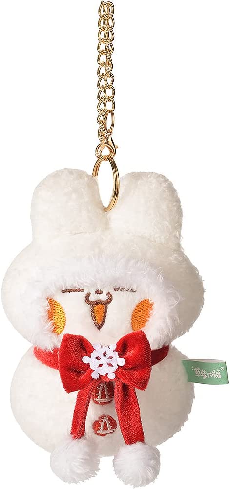 Strawberry Duff Fluffy Plush Keychain Duff - Discovery Japan Mall