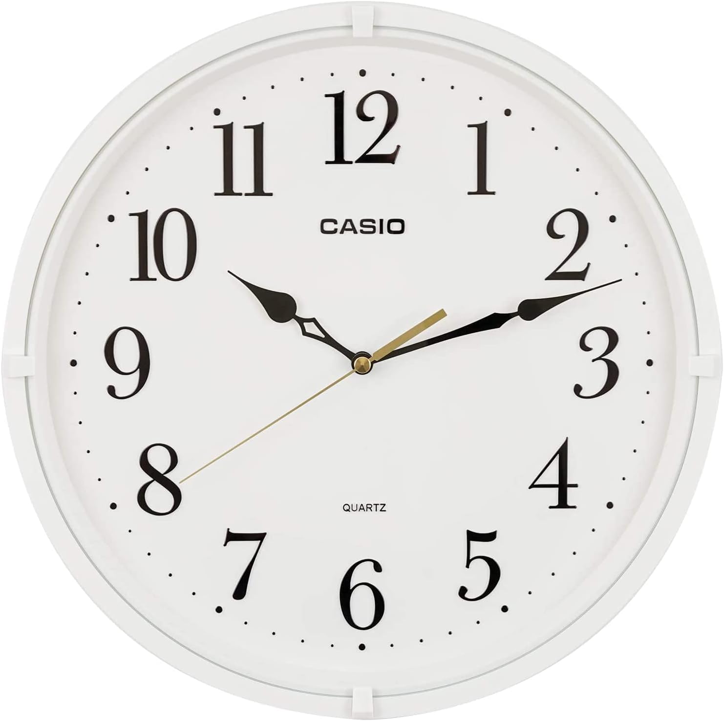 CASIO Wall Clock Quartz Watch Smooth Second Hand White/IQ-88-7JF ...