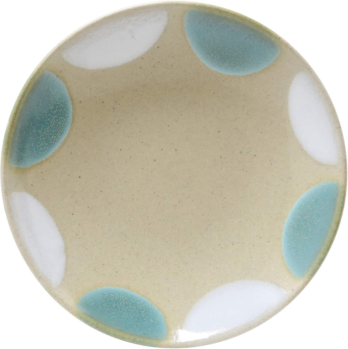 Mashiko Ware "Nisai" Plate Dish 157 Bran Blue TN-22 - Discovery Japan Mall