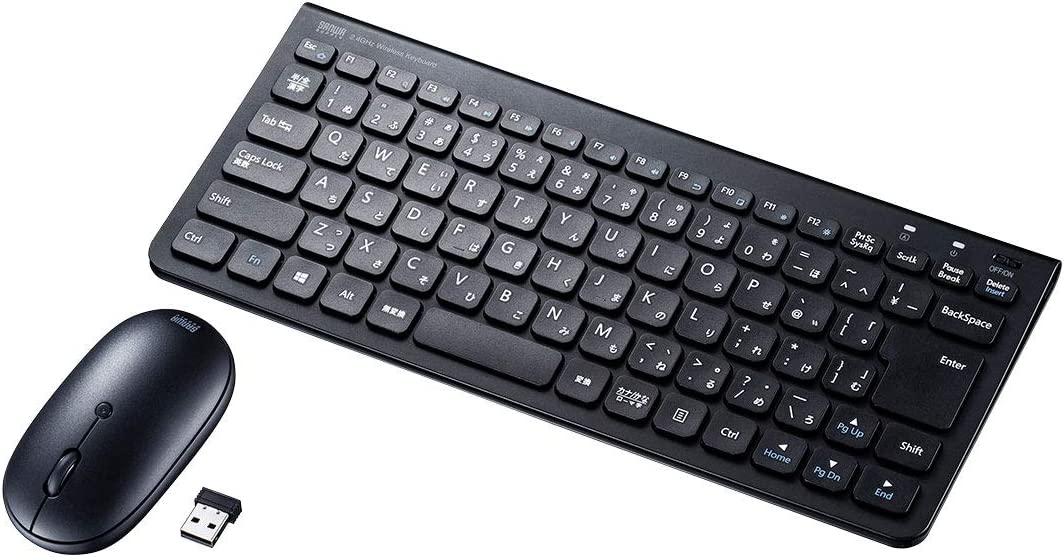 Sanwa Supply Wireless Keyboard with Mouse (No Numeric Keypad) USB ...