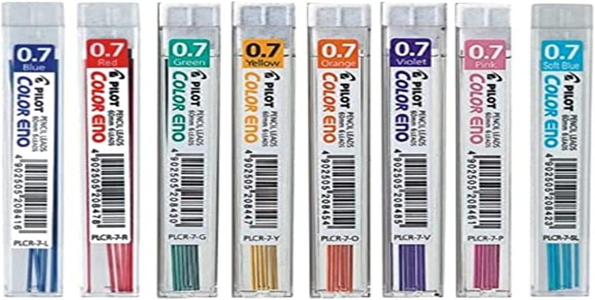 PILOT Color Eno Mechanical Pencil Lead 0.7mm 8 Color Set - Discovery ...
