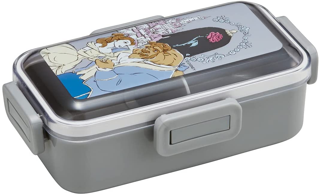 Skater Ag + Silver Ion Antibacterial Dome-shaped lid lunch box 530ml Disney Beauty and the Beast ...