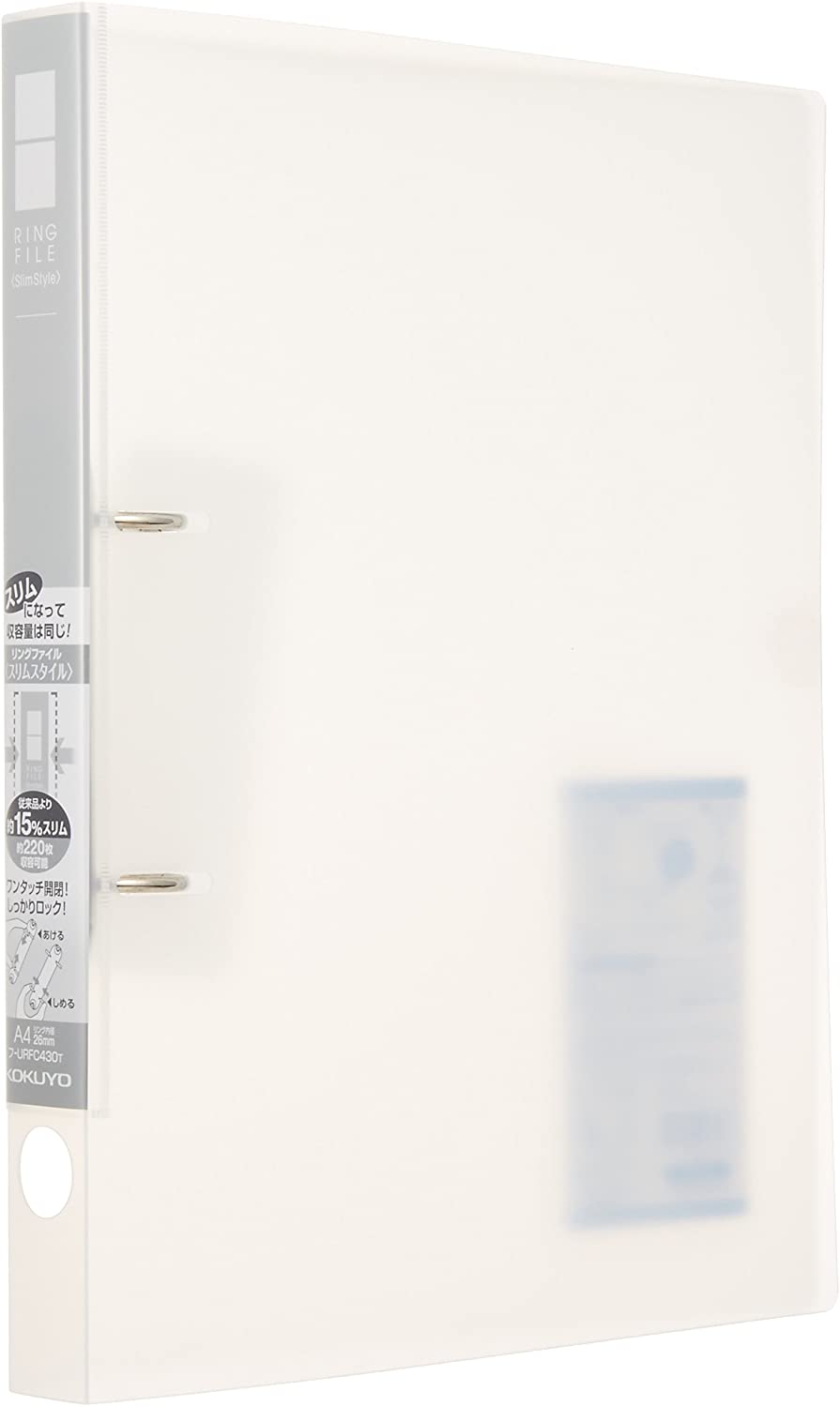 KOKUYO File Ring File Slim Style PP Sheet Cover A4 220 Sheets ...