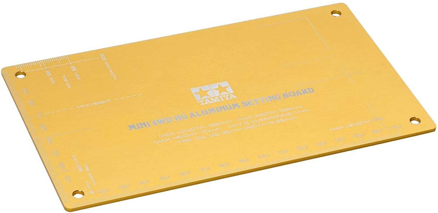 Tamiya Mini 4WD Limited Mini 4WD HG Aluminum Setting Board (Gold) 95201 ...