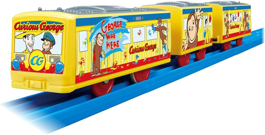 Takara Tomy Plarail Curious George Wrapping Train Train Toy for ages 3 ...