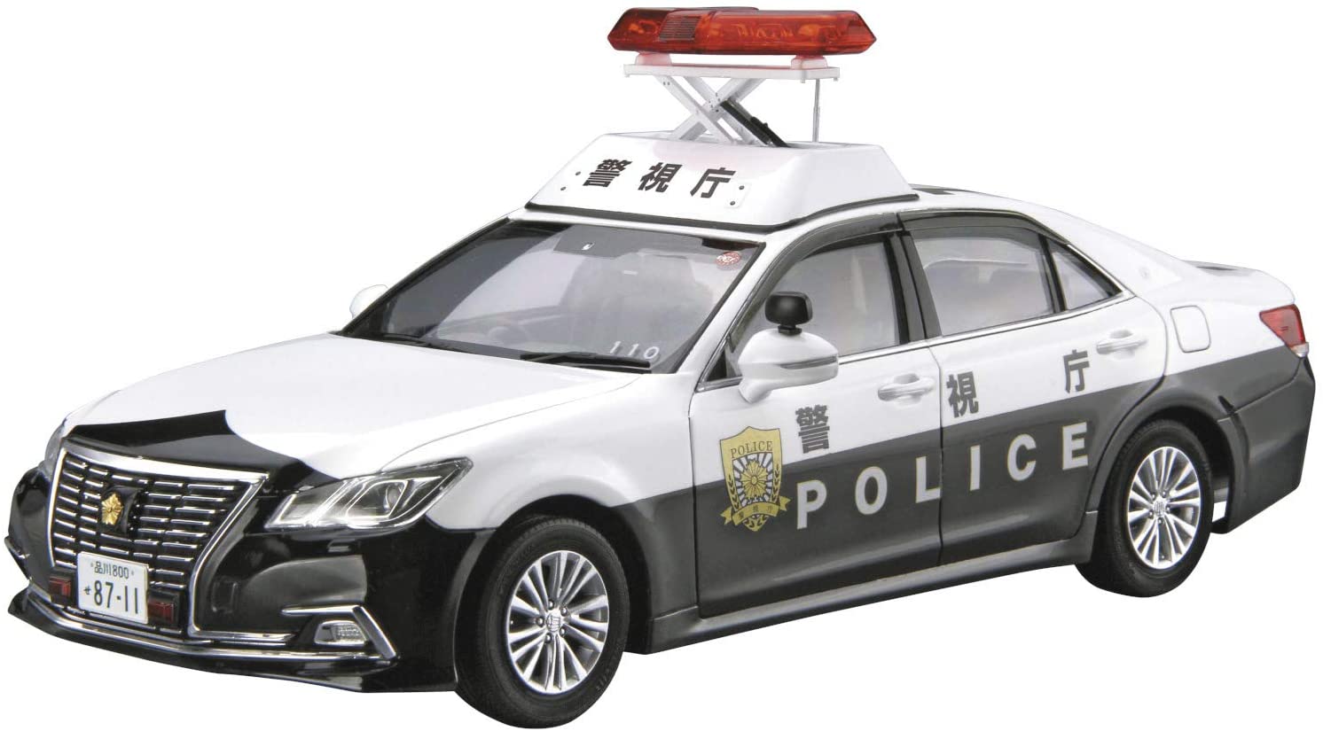 AOSHIMA 1/24 The Model Car Series No.129 Toyota GRS210 Crown Patrol Car ...