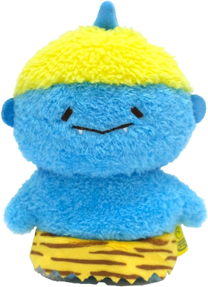 Sunlemon Fluffy Tatton Oni Blue S 11×6×15cm Stuffed Animal P-9282 - Discovery Japan Mall