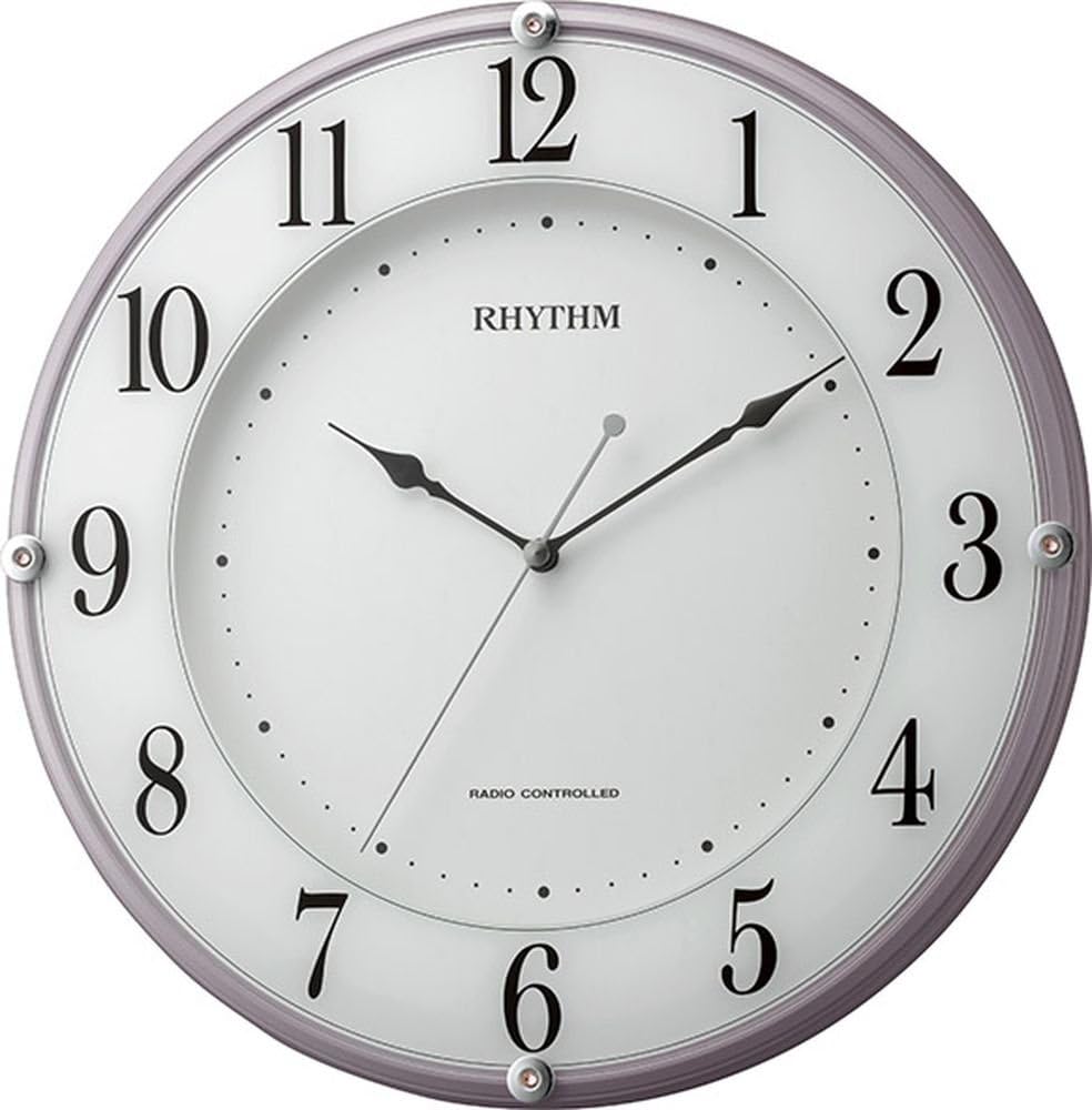 RHYTHM Wall Clock Radio Analog Miledi Rare Continuous Second Hand ...