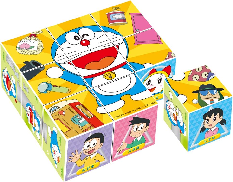 9 Koma Children's Puzzle Doraemon [Cube Puzzle] - Discovery Japan Mall