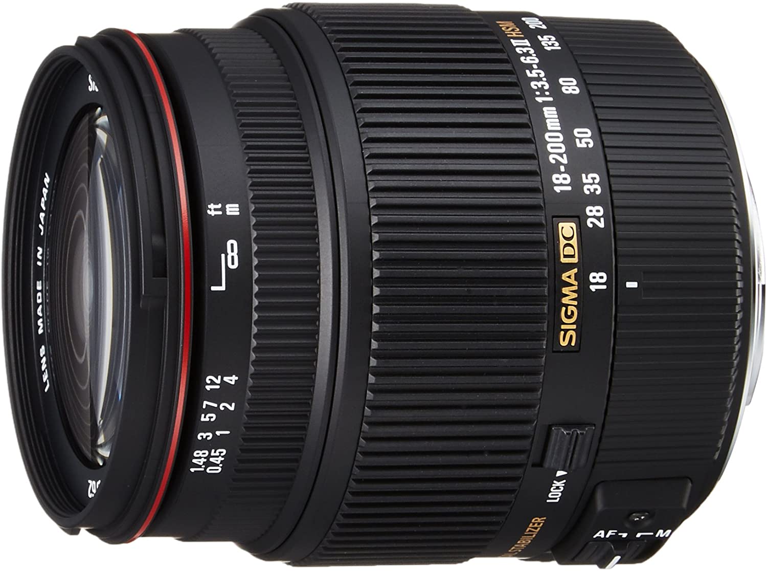 SIGMA High Magnification Zoom Lens 18-200mm F3.5-6.3IIDC OS HSM For ...