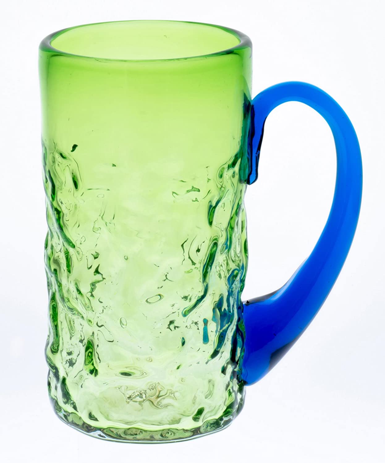 RGC Beer Glass Green/Light Blue Size: Diameter 75 x Height 140mm Beer ...