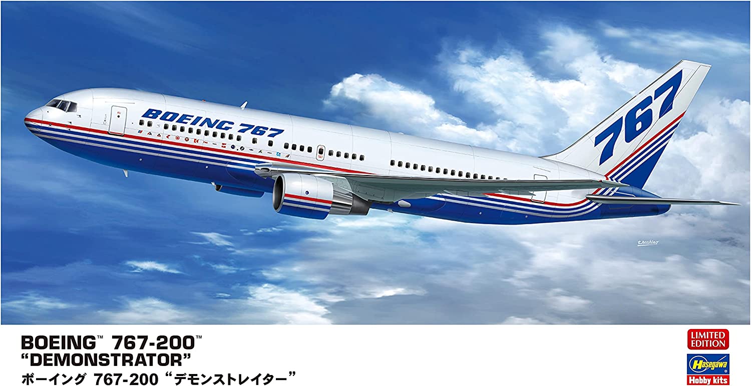 Hasegawa 1/200 Boeing 767-200 Demonstrator Plastic Model 10853 ...