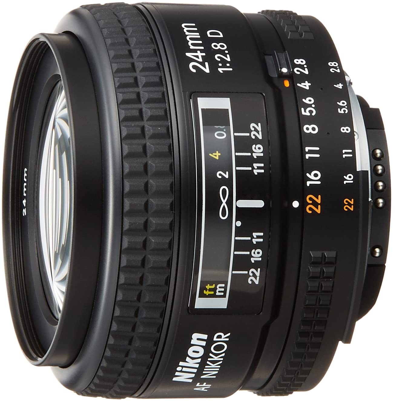 Nikon single focus lens Ai AF Nikkor 24mm f / 2.8 full size compatible ...