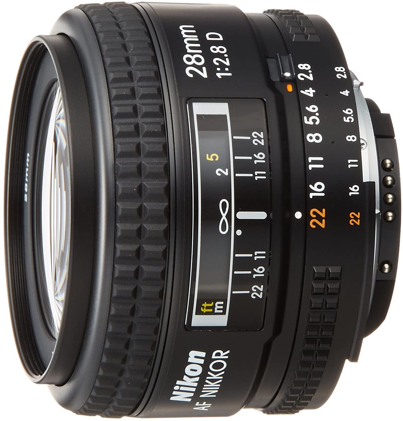 Nikon single focus lens Ai AF Nikkor 28mm f / 2.8D full size compatible ...