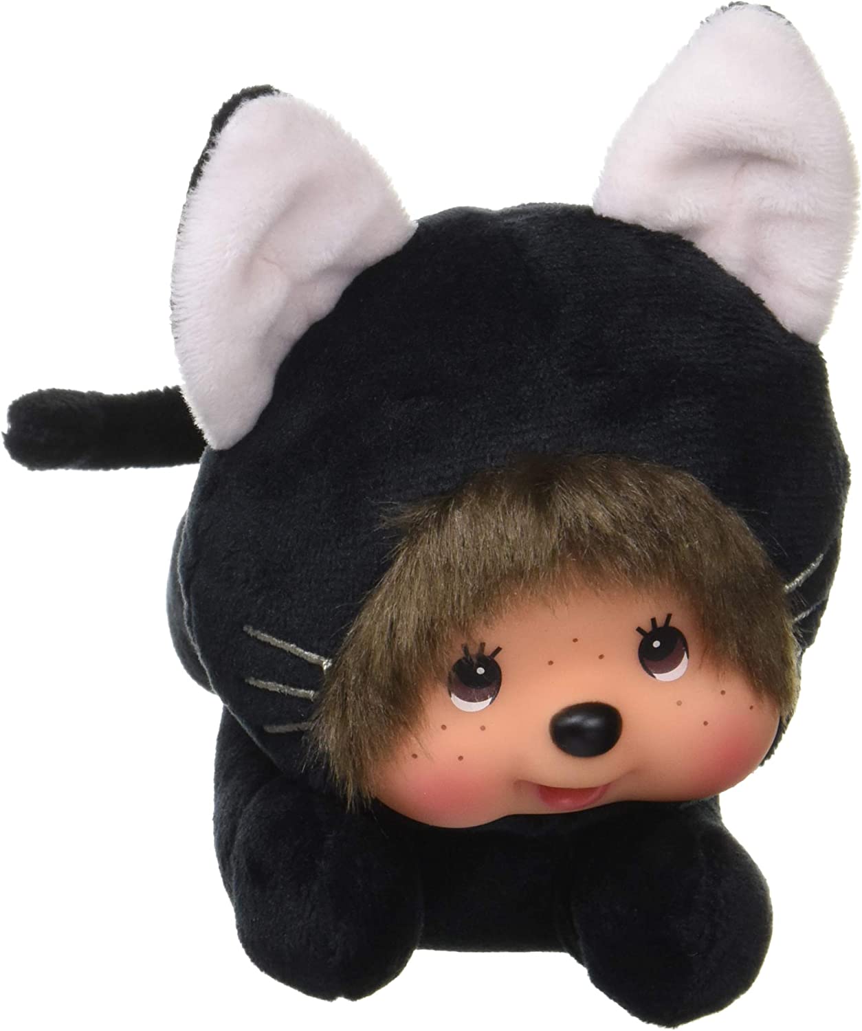 Sekiguchi Monchhichi Series Nesoberi Monchhichi Black Cat Plush S ...