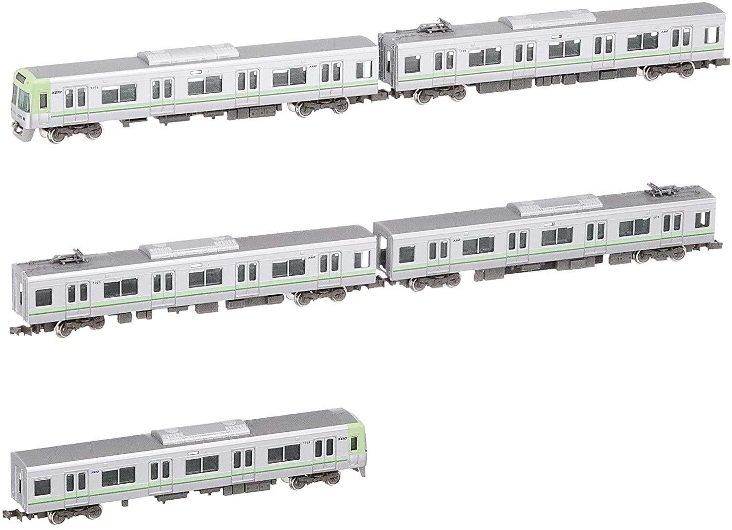 Greenmax N gauge Keio 1000 series (5th car, light green) 5-car train set (with power) 30895 ...