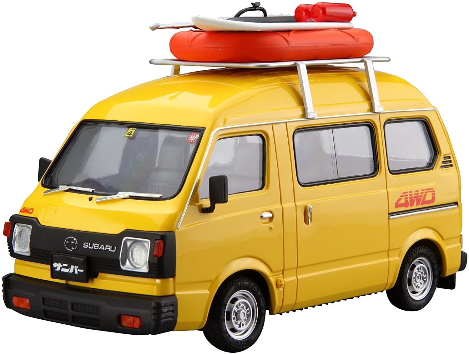 AOSHIMA 1/24 The Model Car Series No.55 Subaru K88 Sambar High Roof 4WD ...