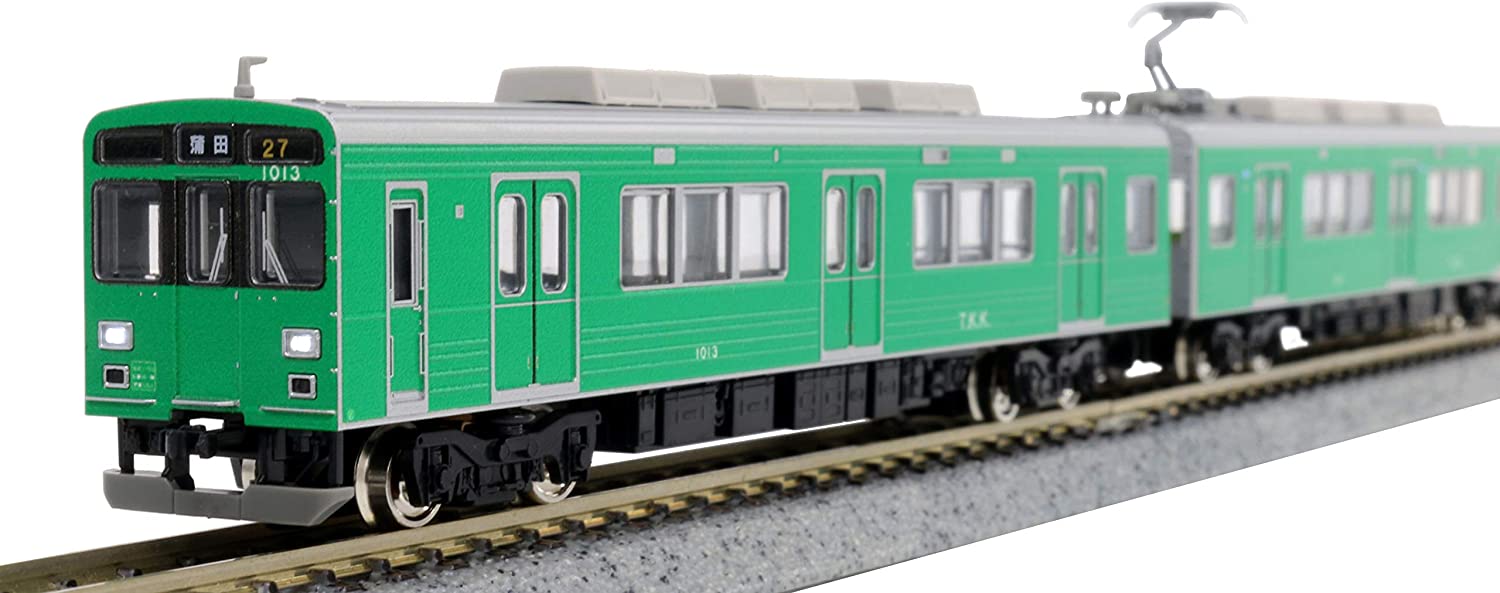 Greenmax N gauge Tokyu 1000 series 1013 formation Green train 3-car ...