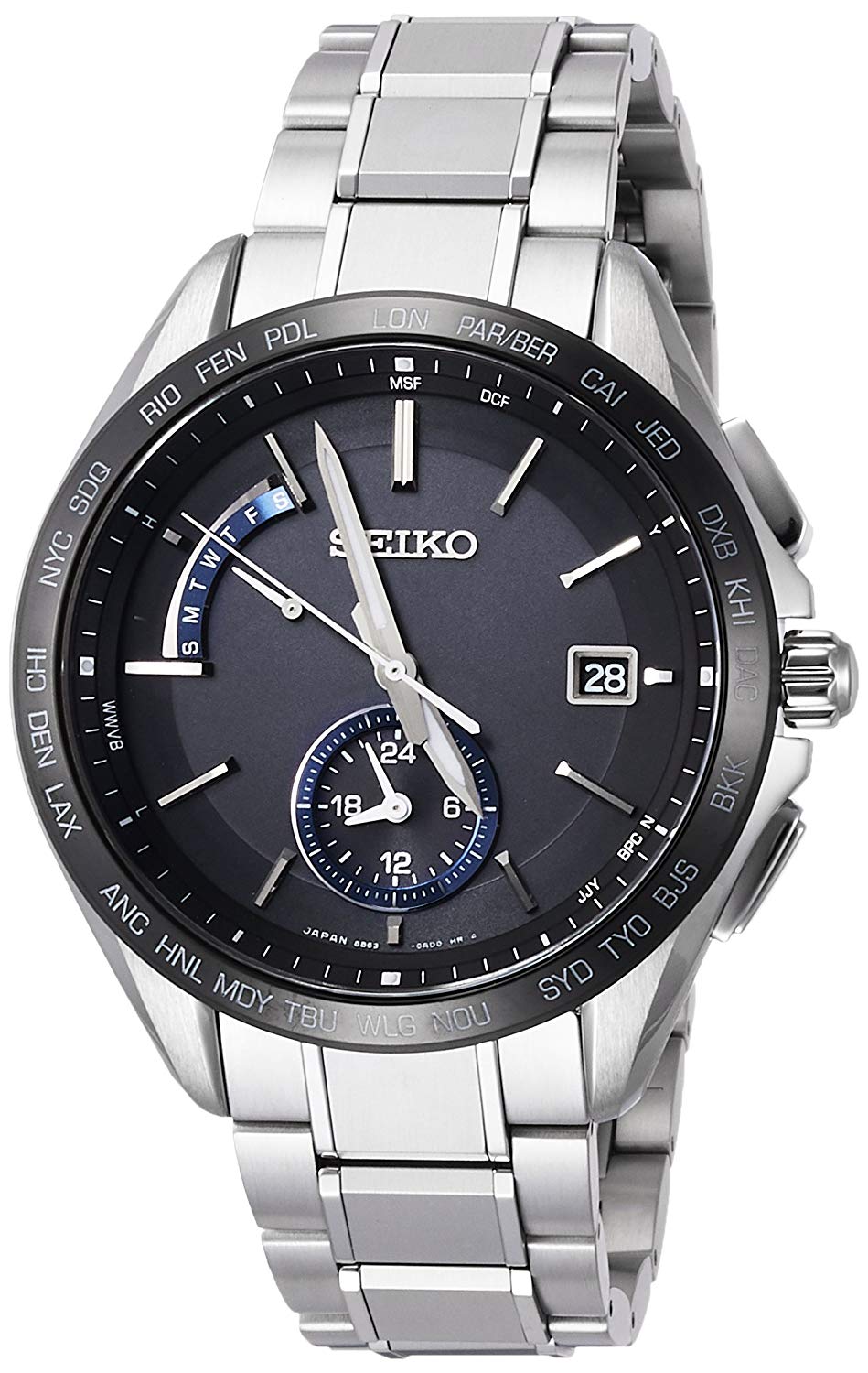 SEIKO BRIGHTZ Dual time display SAGA235 Silver - Discovery Japan Mall