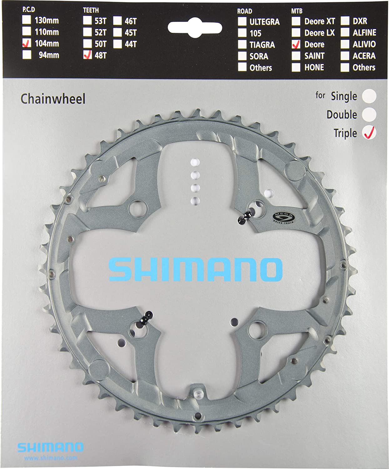 SHIMANO 48T chainring with spikes - Discovery Japan Mall