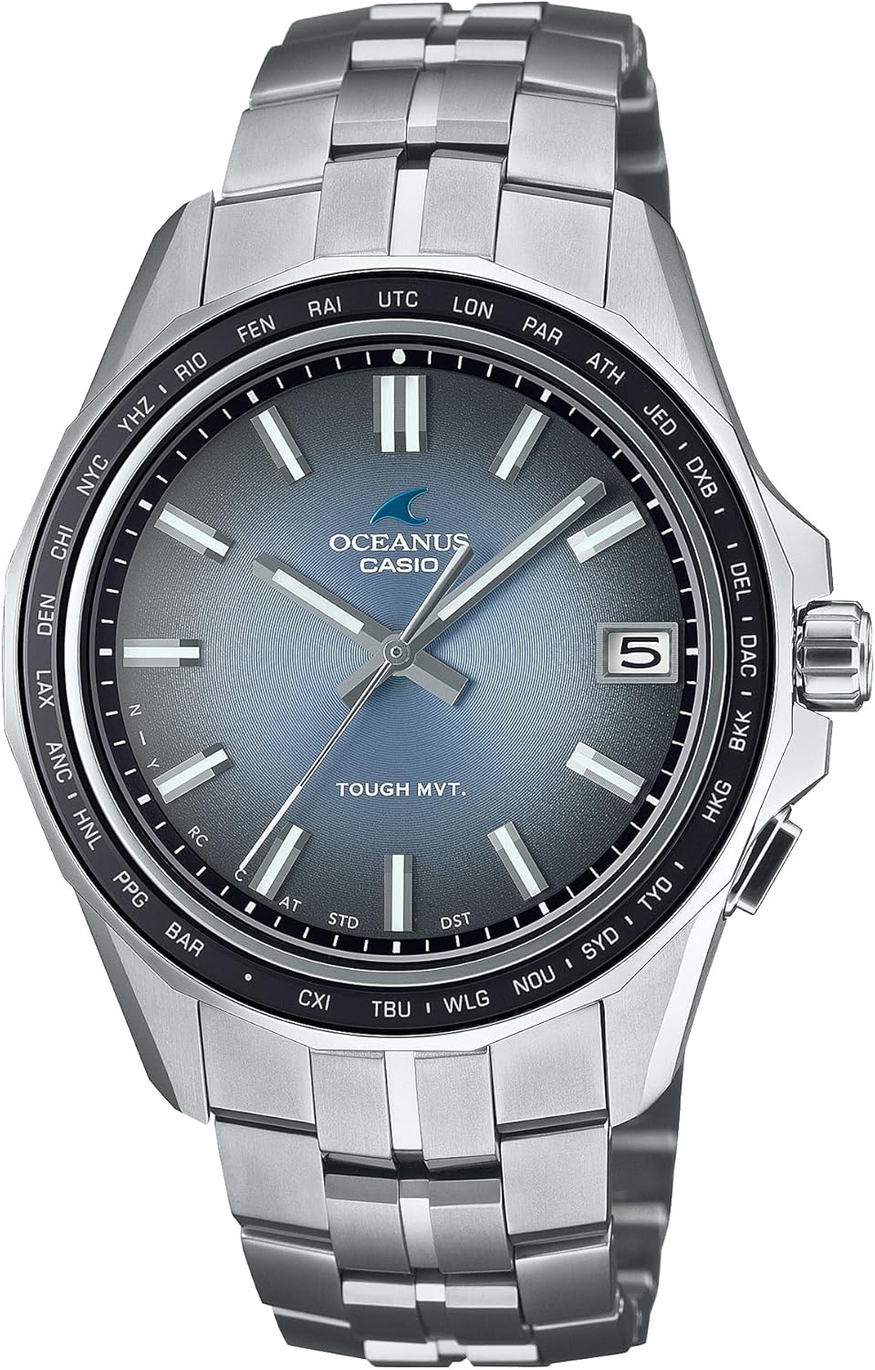 CASIO Oceanus Watch Made in Japan Manta Retro Tone Collection Bluetooth Radio Solar Sapphire ...