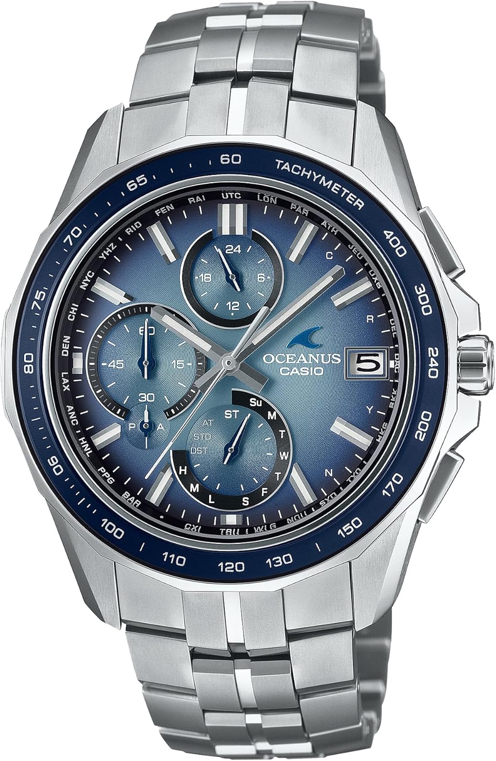 CASIO Oceanus Watch Made in Japan Manta Retro Tone Collection Bluetooth Radio Solar Sapphire ...
