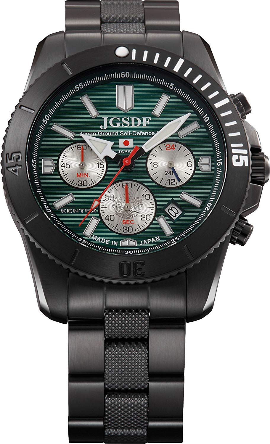 KENTEX JSDF PRO JGSDF Professional Model Chronograph S690M-01 Black ...