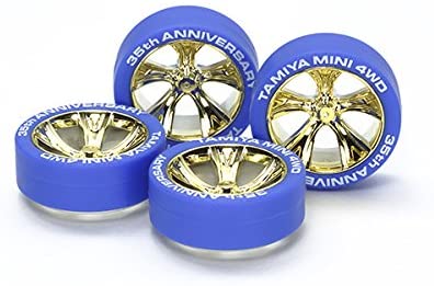 Tamiya Mini 4WD Limited Mini 4WD 35th Anniversary Blue Tire & Gold ...