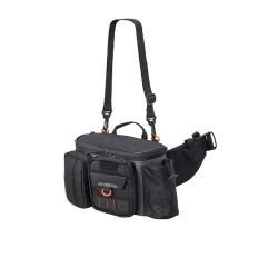 Daiwa Tackle Bag HG Hip Bag LT (C) Gray Orange - Discovery Japan Mall