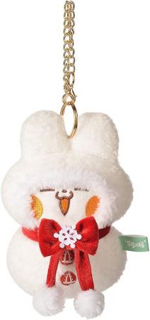 Strawberry Duff Fluffy Plush Keychain Duff - Discovery Japan Mall