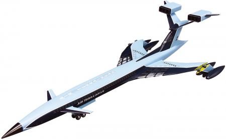 AOSHIMA Thunderbird No.8 Fire Flash 1/350 Scale Plastic Model ...