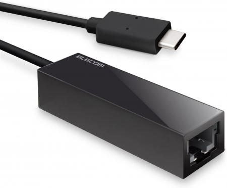 Elecom Wired LAN Adapter USB-C Gigabit Compatible Black EDC-GUC3-B ...