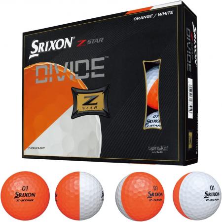 2021 Srixon Z-Star DIVIDE Ball Orange/White - Discovery Japan Mall