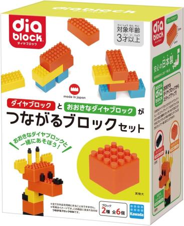 Kawada Diamond Blocks Connectable Block Set, Ages 1.5 and Up, Block Toy ...