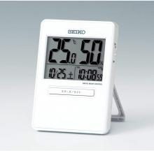 SEIKO Table Clock Traveler Radio Digital Calendar Temperature Humidity ...