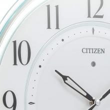 RHYTHM Citizen Wall Clock Radio Controlled Clock Analog Solar Auxiliary ...