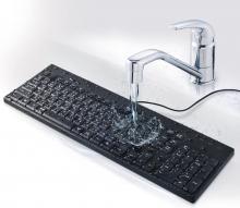 BUFFALO USB Connection Wired Washable Keyboard Washable Model Black ...